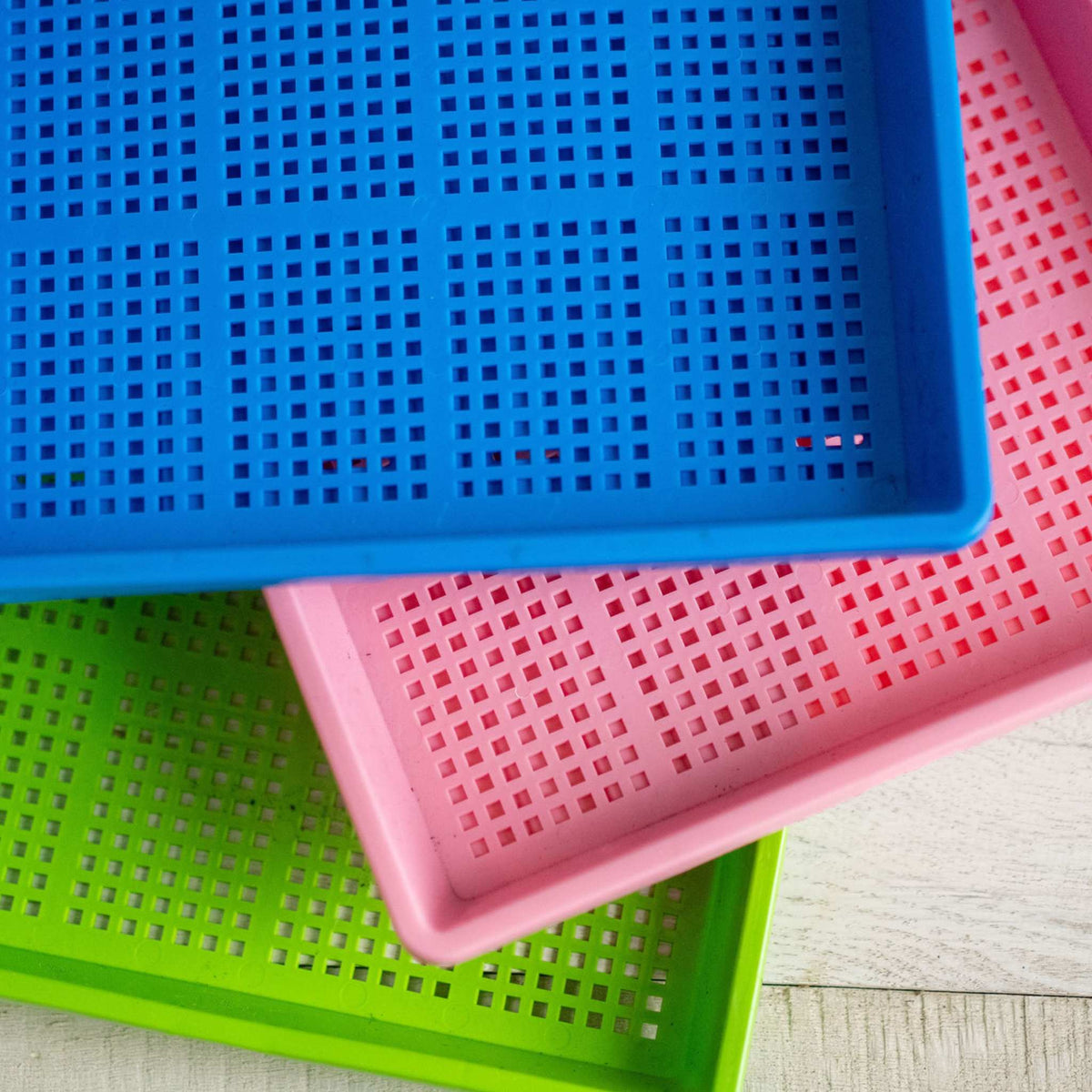 1020 Mesh Trays Shallow Extra Strength Colors - 1" Deep – Countryside