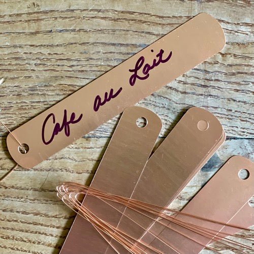 Copper Garden Tags with Wire — 5 inches – Countryside
